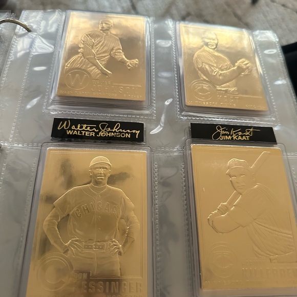 Other | 22k Gold Baseball Cards Danbury Mint 5 Cards | Poshmark